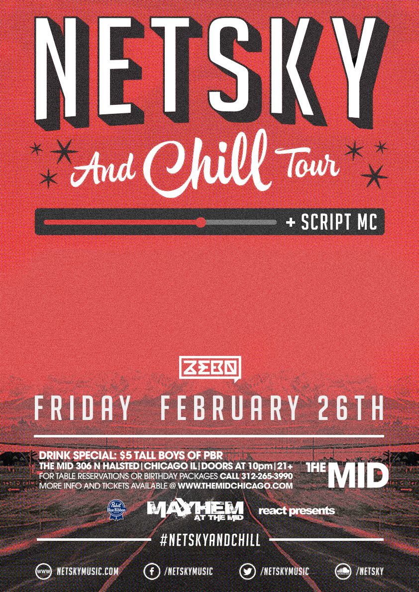 CONTEST: Win Tickets + Merch to 'Netsky and Chill' in Chicago - 2/26 ...